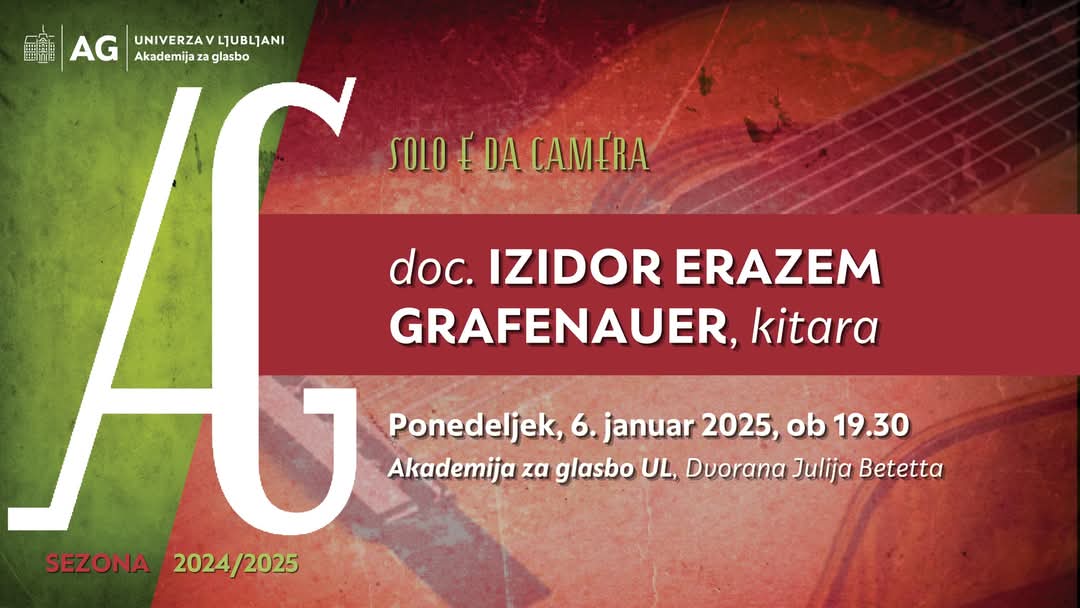 Solo e da camera: doc. Izidor Erazem Grafenauer - EGTA